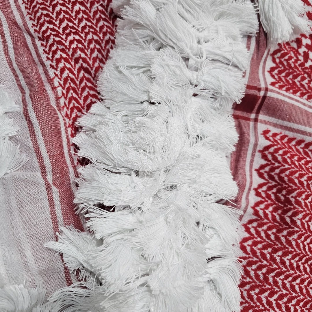 Red Jordanian Shemagh with Tassels - order now online shop